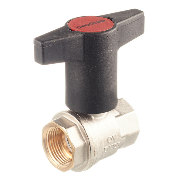 Шаровой кран OVENTROP "Optibal" с пласмас. маховиком Ду20, 3/4"ВР,PN16, латунь купить по низкой ...