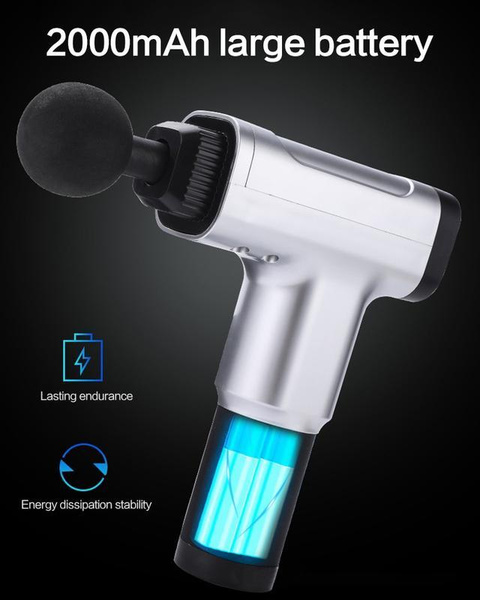 Six Massage Head Fascia Gun Muscle Relaxer(серебристый) купить на OZON ...