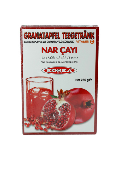 Турецкий гранулированный быстрорастворимый чай со вкусом граната "Koska ...