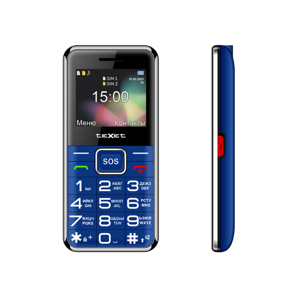 Мобильный телефон Texet TM-B319, синий - купить по выгодной цене в ...