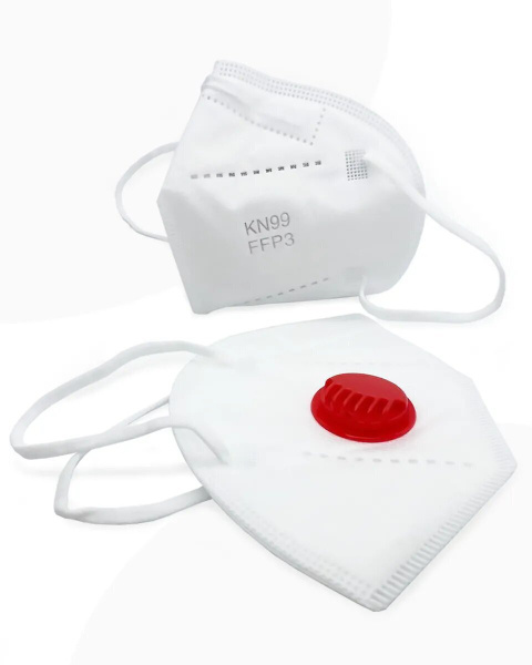 FUTURA Health Technology Респиратор универсальный с клапаном KN99 White белый, FFP3, размер ...