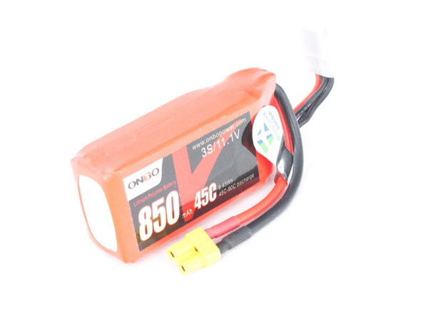 ONBO 850mAh 3S 45C Lipo Pack 1591 - купить с доставкой по выгодным ...