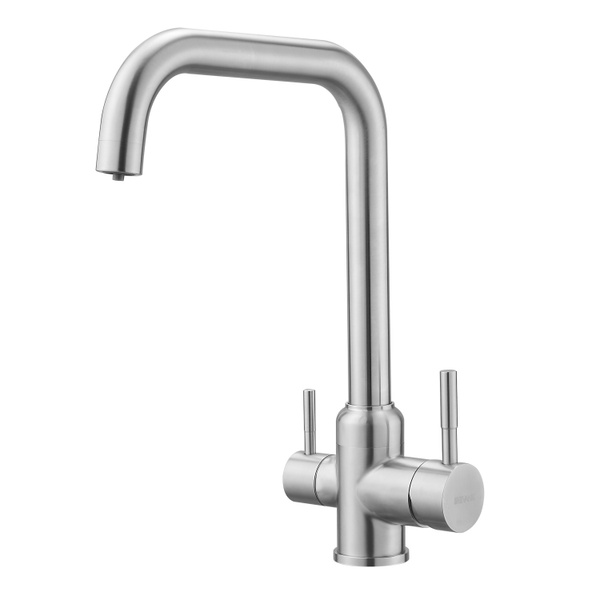 Смеситель SHEVANIK S268B Нержавеющая сталь, Металл С краном для питьевой воды, Аэратор - купить ...