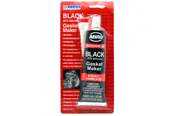 Герметик прокладок ABRO 12-AB-R черный, туба алюм. 85 г - купить в ...