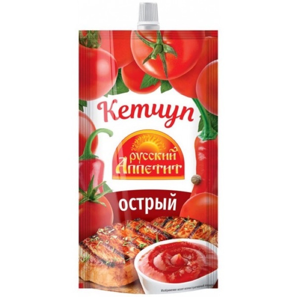 Кетчуп Острый "Русский аппетит" 250 г, 4 шт. - купить с доставкой по ...
