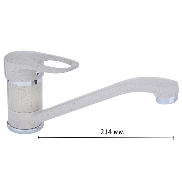 Смеситель Accoona кухня на гайке (40) Латунь Керамика_51_262_С изливом ...