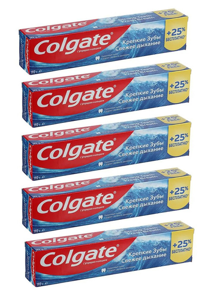 Характеристики Colgate зубная паста Колгейт Крепкие Зубы Свежее Дыхание ...
