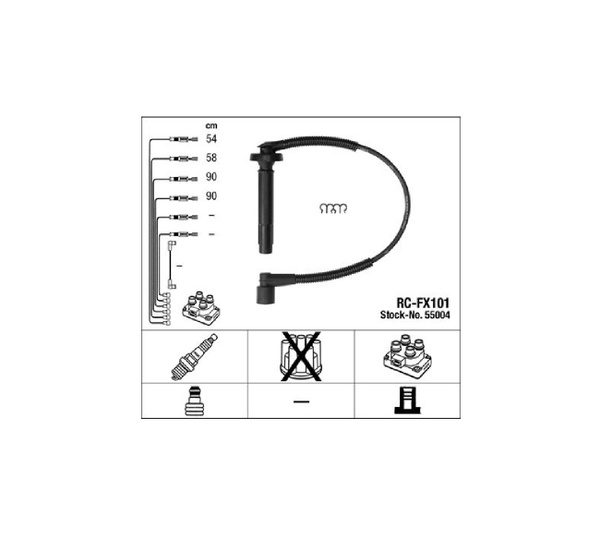 RC-FX101_к-кт проводов! Subaru Legacy/Outback 2. 55004 NGK - NGK арт ...