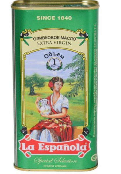 Масло оливковое LA ESPANOLA Extra Virgin ж/б 1 литр/оливковое масло ...