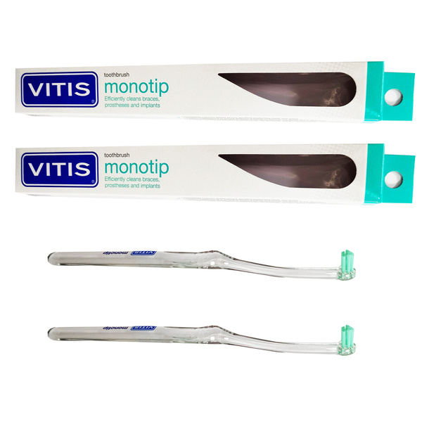 Комплект ортодонтических щеток для брекетов VITIS Monotip (Монопучковая ...