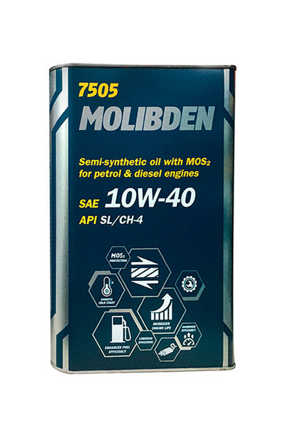 Масло моторное MANNOL 10W-40 Полусинтетическое - купить в интернет ...