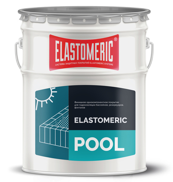 Краска ELASTOMERIC SYSTEMS POOL Гладкая, Полимерная, Матовое покрытие, серый - купить в интернет ...