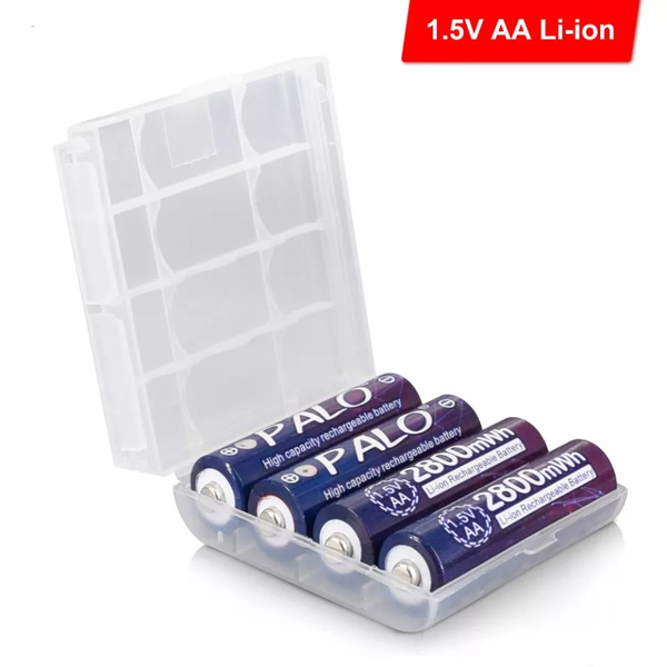 PALO Аккумуляторная батарейка AA, 1,5 В, 2800 мАч, 4 шт - купить с доставкой по выгодным ценам в ...