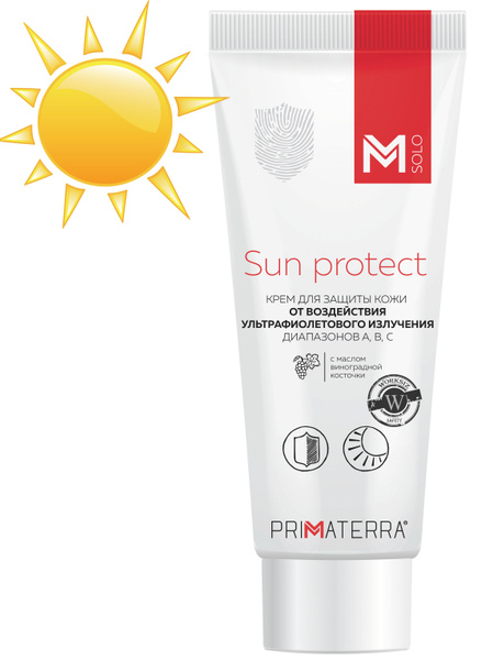 Солнцезащитный крем M SOLO SUN PROTECT от воздействия УФ излучения, SPF ...