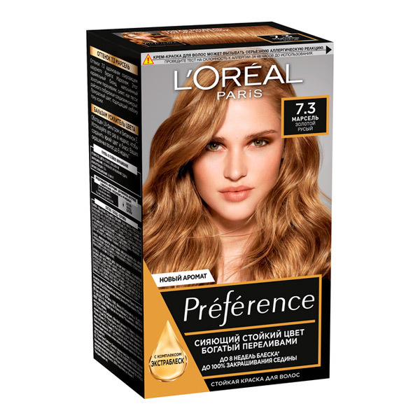 L'Oreal Paris Preference Краска для волос 7.3 Флорида 270мл - купить с ...
