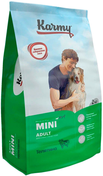 Сухой корм KARMY MINI ADULT для взрослых собак маленьких пород с ...