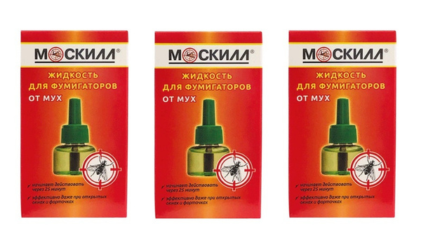 МОСКИЛЛ Жидкость для фумигаторов от МУХ 30мл. 071-091, 3 штуки — купить ...