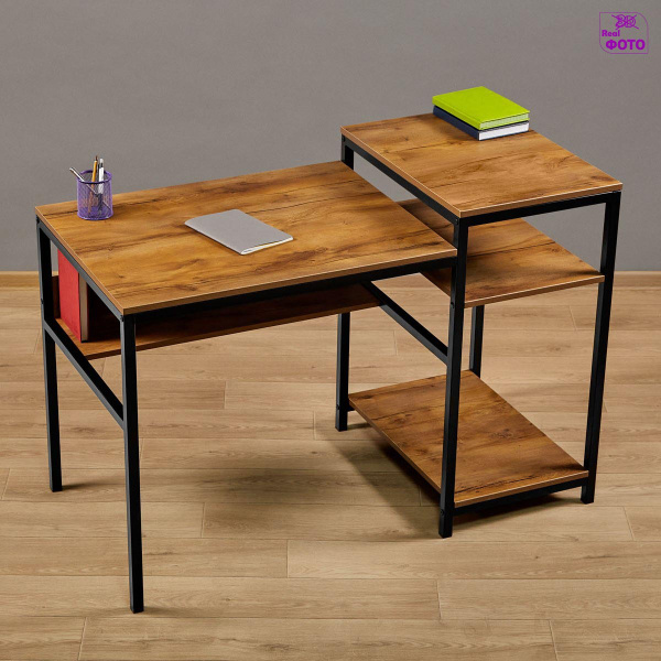 Компьютерный стол AMEOT стол со стеллажом для компьютера, 120х61х85 см ...