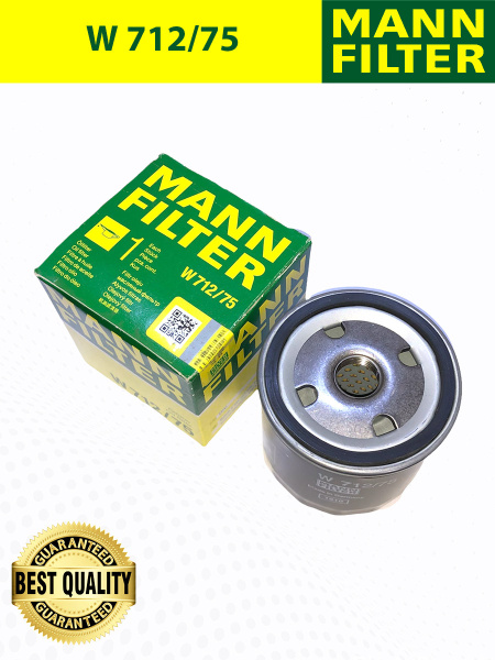 Фильтр масляный MANN FILTER W712/75 - купить по выгодным ценам в интернет-магазине OZON (632018296)