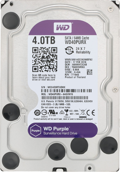 Внутренний жесткий диск Western Digital WD40PURX (WD40PURX) - купить по ...
