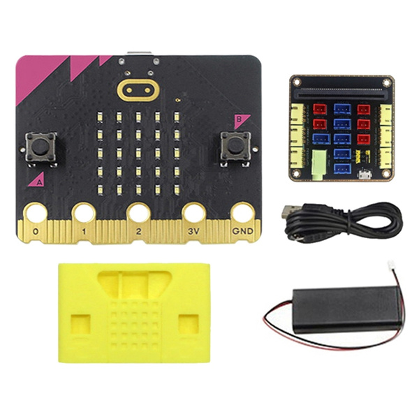 Плата разработки комплекта BBC Micro Bit V2.2 + плата адаптера Micro Bit купить на OZON по ...
