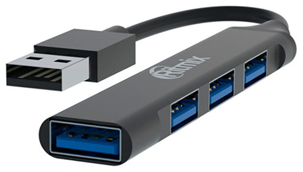 USB Hub Ritmix CR-4400 Metal - купить с доставкой по выгодным ценам в ...