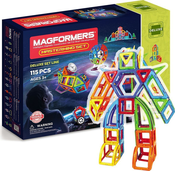 Магнитный конструктор MAGFORMERS 710012 Mastermind set / 115 деталей ...