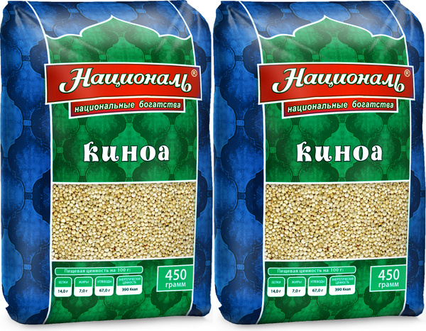 Киноа Националь цельная, комплект: 2 упаковки по 450 г - купить с ...