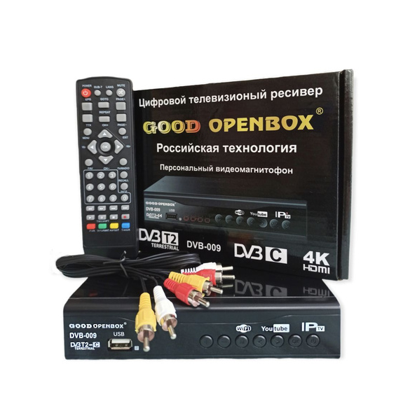 ТВ-ресивер OpenBox Цифровая ТВ приставка-ресивер DVB-T2 ТВ Good DVB-009 ...