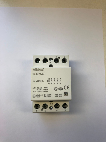Iskra Контактор 63А 400В 4P IP20 - купить с доставкой по выгодным ценам в интернет-магазине OZON ...