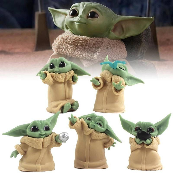 Фигурки Малыш Йода набор 5 в 1/ baby yoda - купить с доставкой по ...