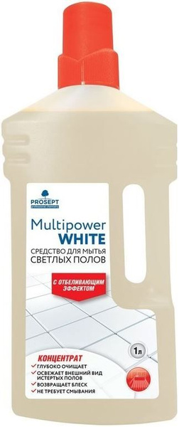 Prosept Multipower White концентрат для мытья светлых полов. Концентрат 1000 мл - купить с ...