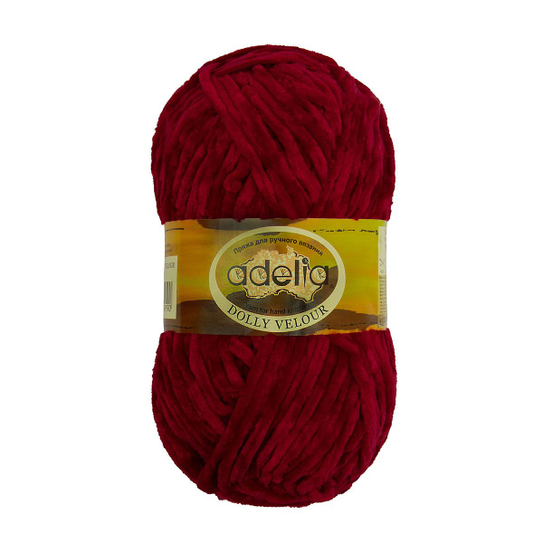 Пряжа ADELIA "DOLLY VELOUR" 100% микрополиэстер 5 шт х100 г 93 м (21 ...