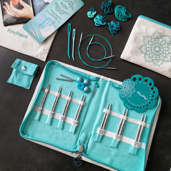Knit Pro Mindful KINDNESS - Набор круговых укороченных спиц 3.0-6.0 мм ...
