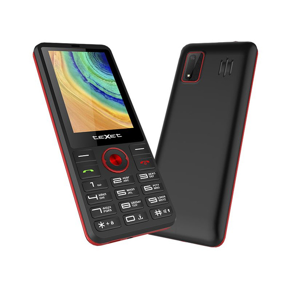 Мобильный телефон Texet Телефон TM-321 Dual Sim, черный, красный - купить по выгодной цене в ...