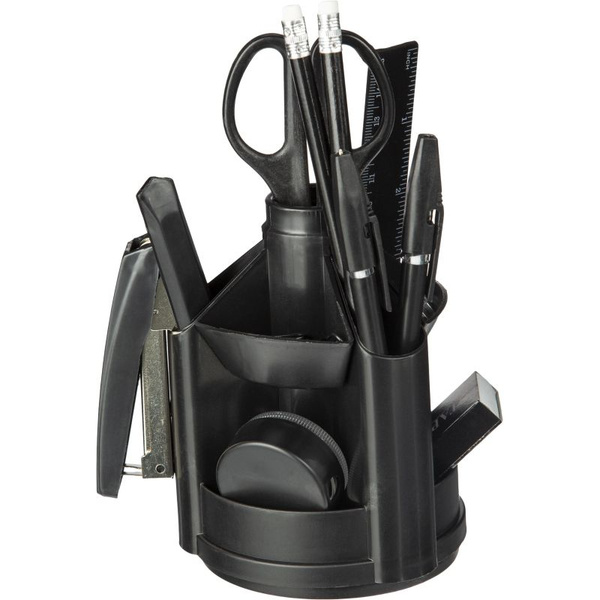 Набор настольный ATTACHE Economy черный, вращающийся -14предметов - купить с доставкой по ...