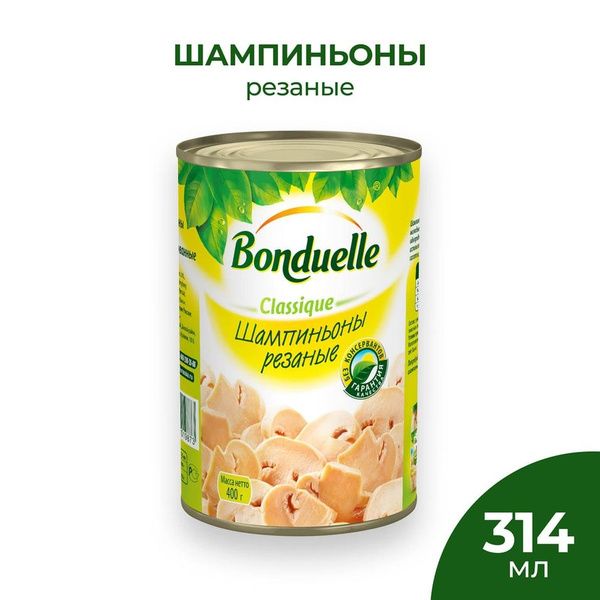 Шампиньоны Bonduelle Classique резаные 400г х 2шт - купить с доставкой по выгодным ценам в ...