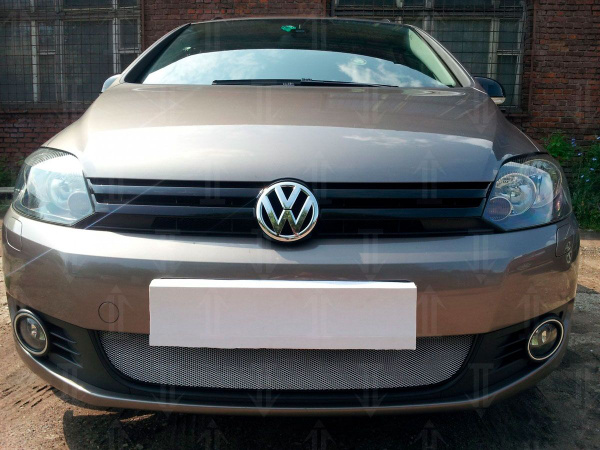 Защитная сетка радиатора хром Volkswagen Golf Plus (2009-2014 ...