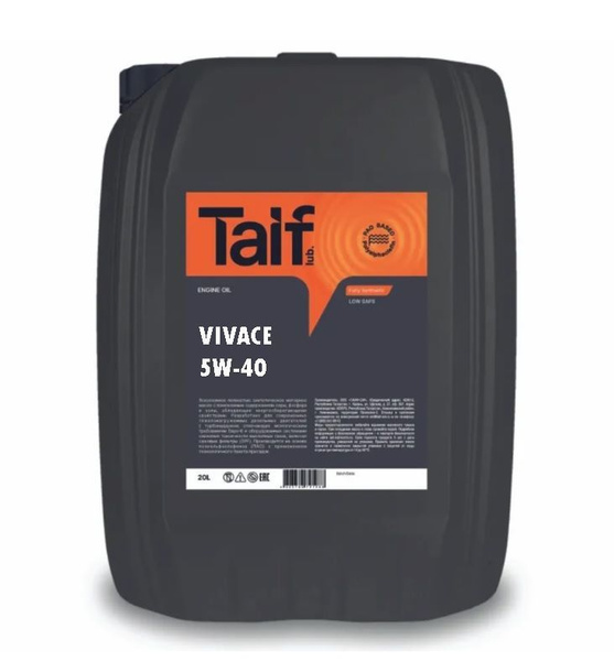 Масло моторное TAIF 5W-40 Синтетическое - купить в интернет-магазине ...