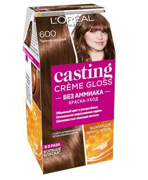 L'Oreal Paris Краска для волос Casting Creme Gloss 600 Темно-русый ...
