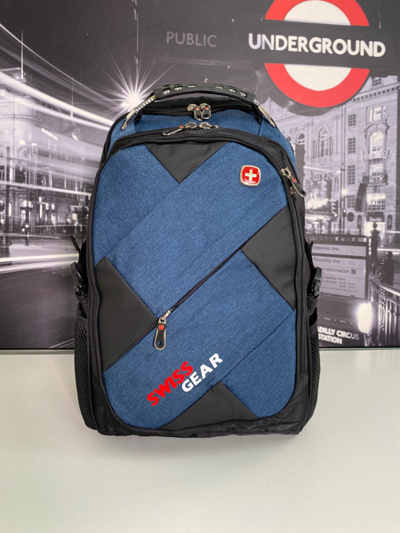 Рюкзак мужской Синий SwissGear 9381 - купить с доставкой по выгодным ...