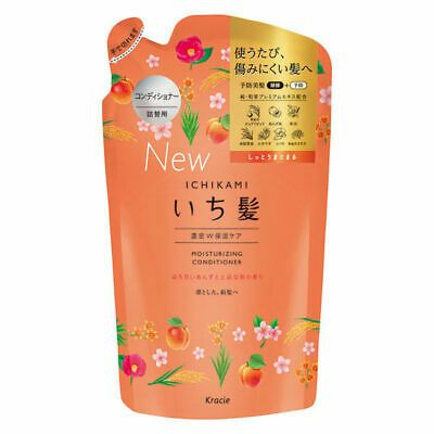 KRACIE Кондиционер для волос ICHIKAMI интенсивно увлажняющий для поврежденных волос с маслом ...