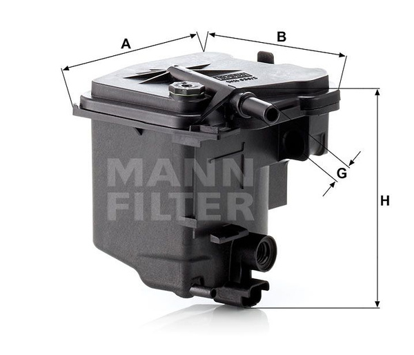 Фильтр топливный MANN FILTER PSA/FORD BERLINGO/C2/C3/C4/C5/FOCUS 2 DIESEL - купить по выгодным ...