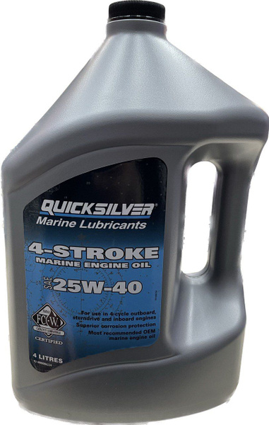 Масло моторное QUICKSILVER quicksilver моторные масла 25W-40 Минеральное 4 л купить c доставкой ...