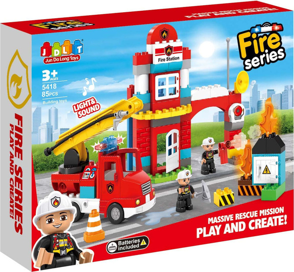 Конструктор JDLT Пожарная станция, 85 деталей, для девочки, 53863 купить на OZON по низкой цене ...