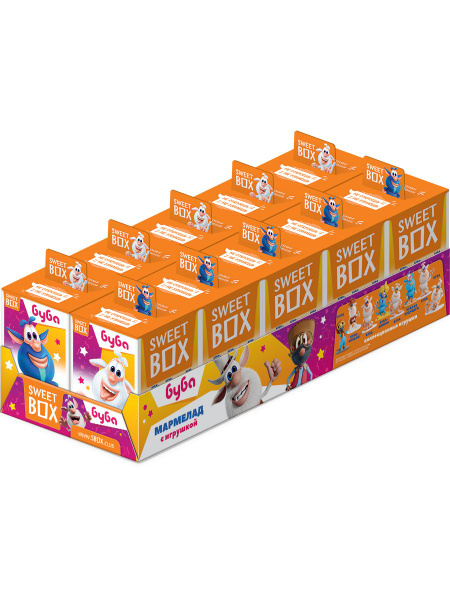 Sweet Box Конфитрейд СВИТБОКС БУБА 3 Мармелад с игрушкой, 10г - купить ...