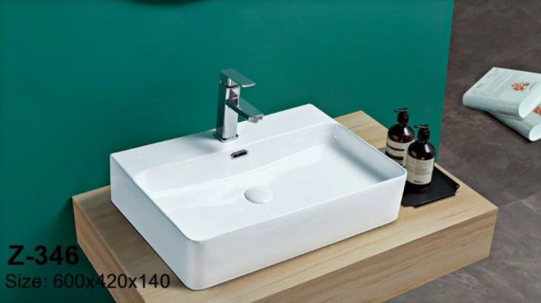 Раковина Zandini Z-346x60 см, белый купить по доступной цене с доставкой в интернет-магазине ...