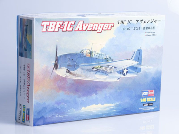 Сборная модель самолета Hobby Boss Cамолет TBF-1C Avenger, масштаб 1/48 ...