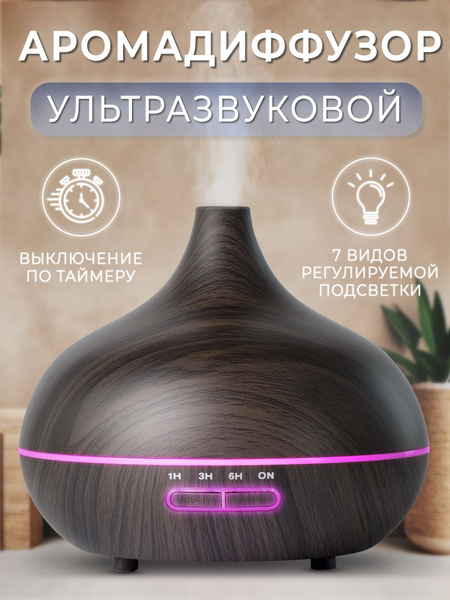 Увлажнитель воздуха с ароматизатором ультразвуковой, диффузор ...