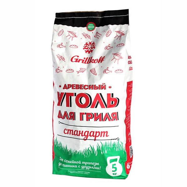 Уголь для мангала "Стандарт" Grillkoff, 5 кг купить на OZON по низкой ...